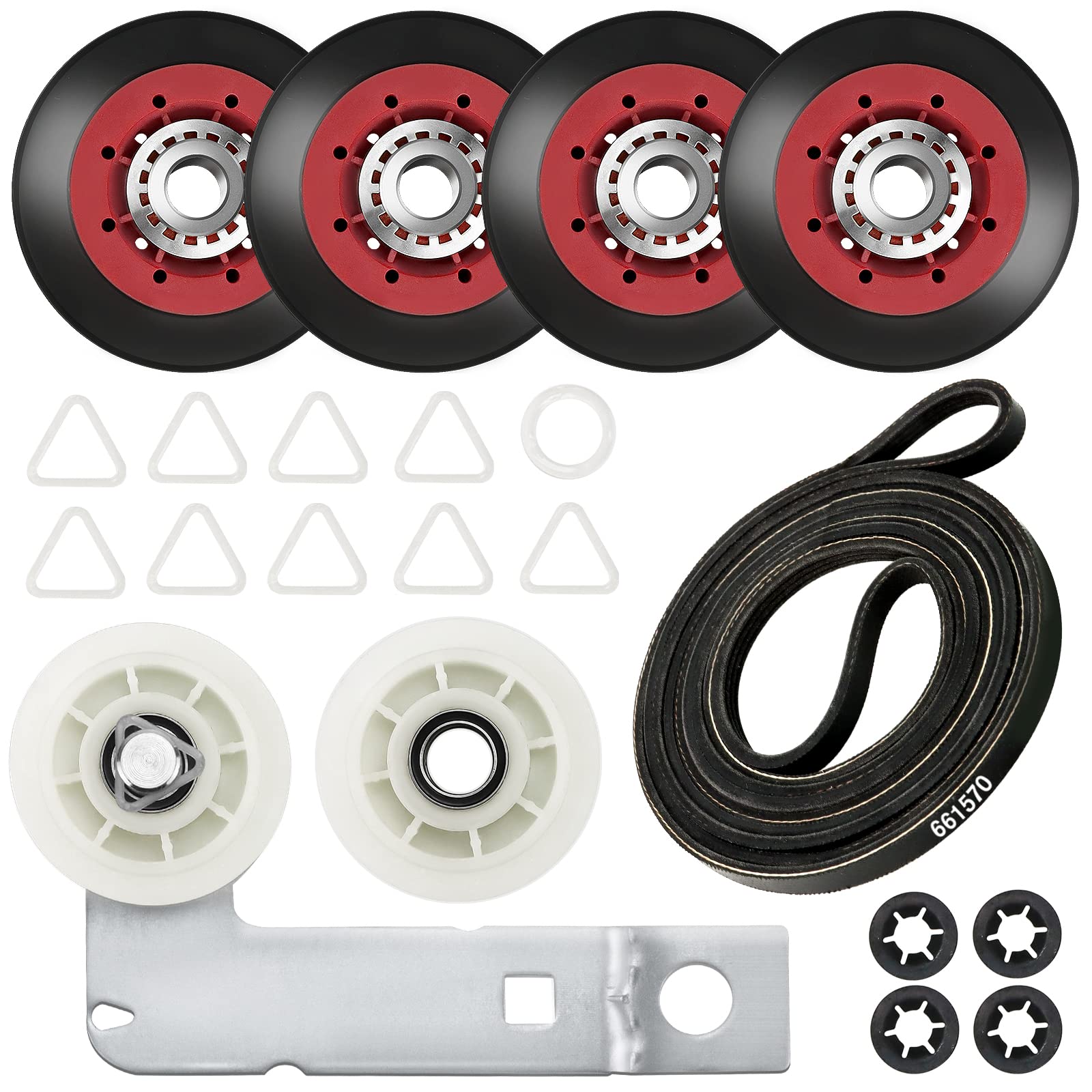 Amazon.com: Beaquicy 4392067 Dryer Repair Kit & W10837240 Dryer Idler ...