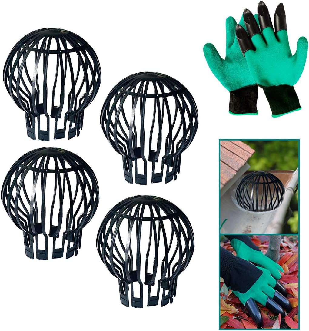 Daisypower 4 Pack Gutter Guard Down Pipe Balloon Leaf Filter Strainer ...