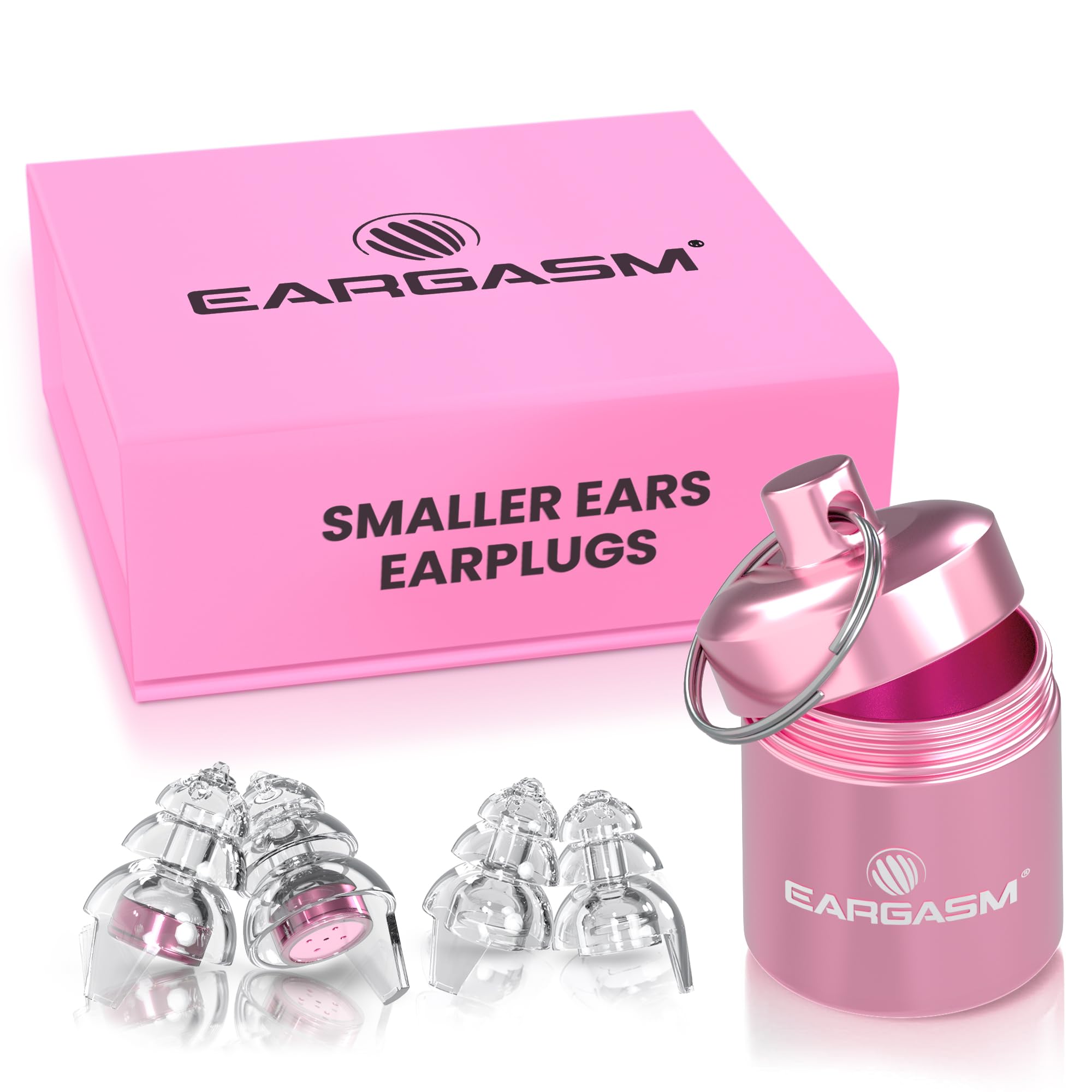 Amazon.com: Eargasm Smaller Ears Earplugs - Pink High Fidelity Filtered ...