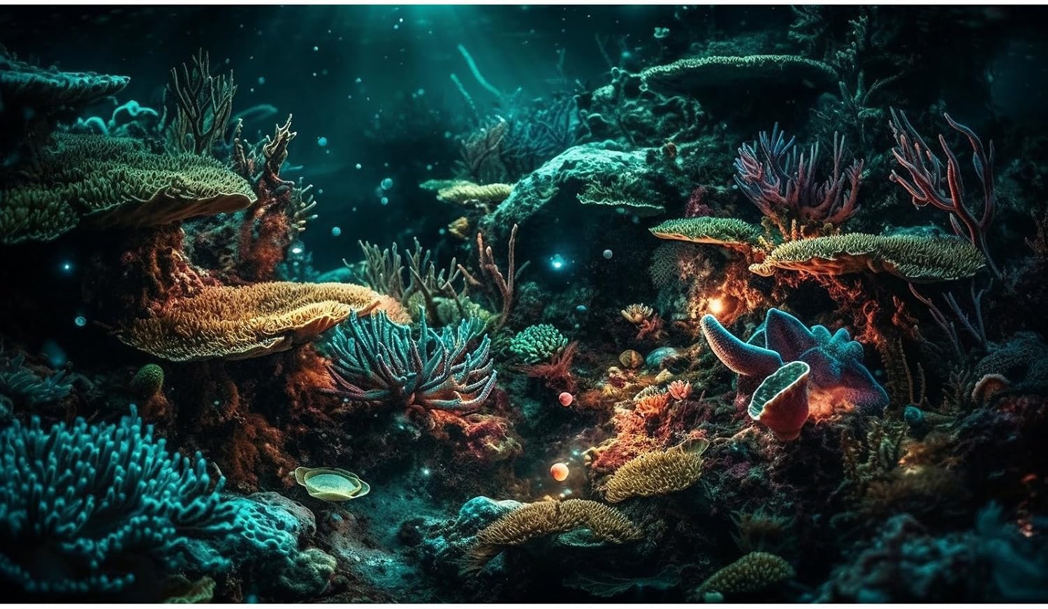 Amazon.com : ZatiasMiller Coral Reef Aquarium Background Underwater ...