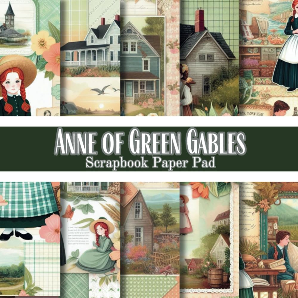 Anne of Green Gables Scrapbook Paper Pad: Papeterie, Cerise: Amazon.com ...