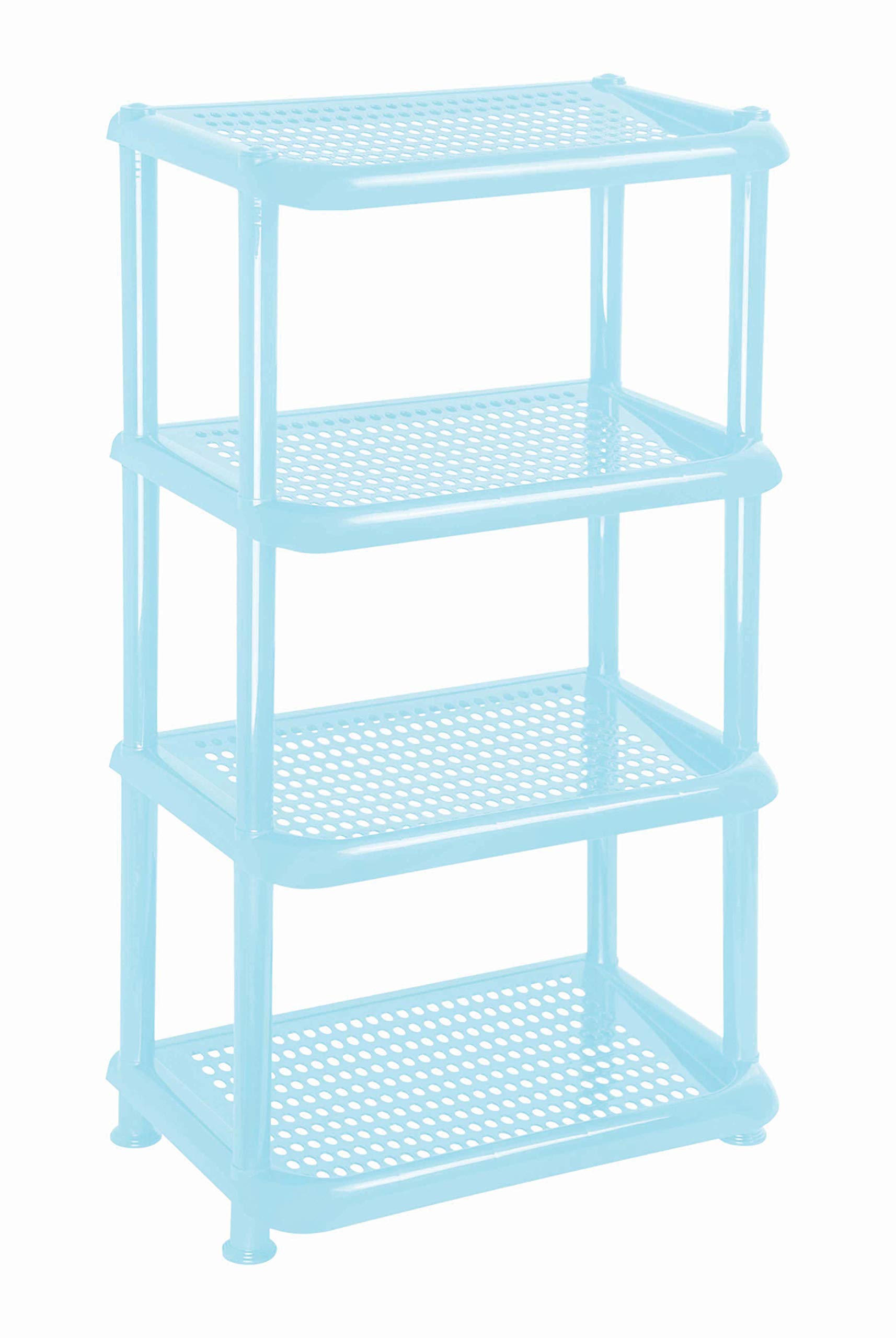 Amazon.com: Mintra Home Light Duty Plastic Storage Racks (Rectangular ...