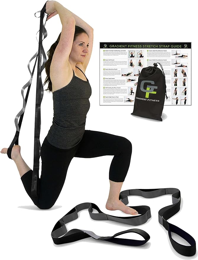Amazon.com : Gradient Fitness Stretching Strap for Physical Therapy, 12 ...