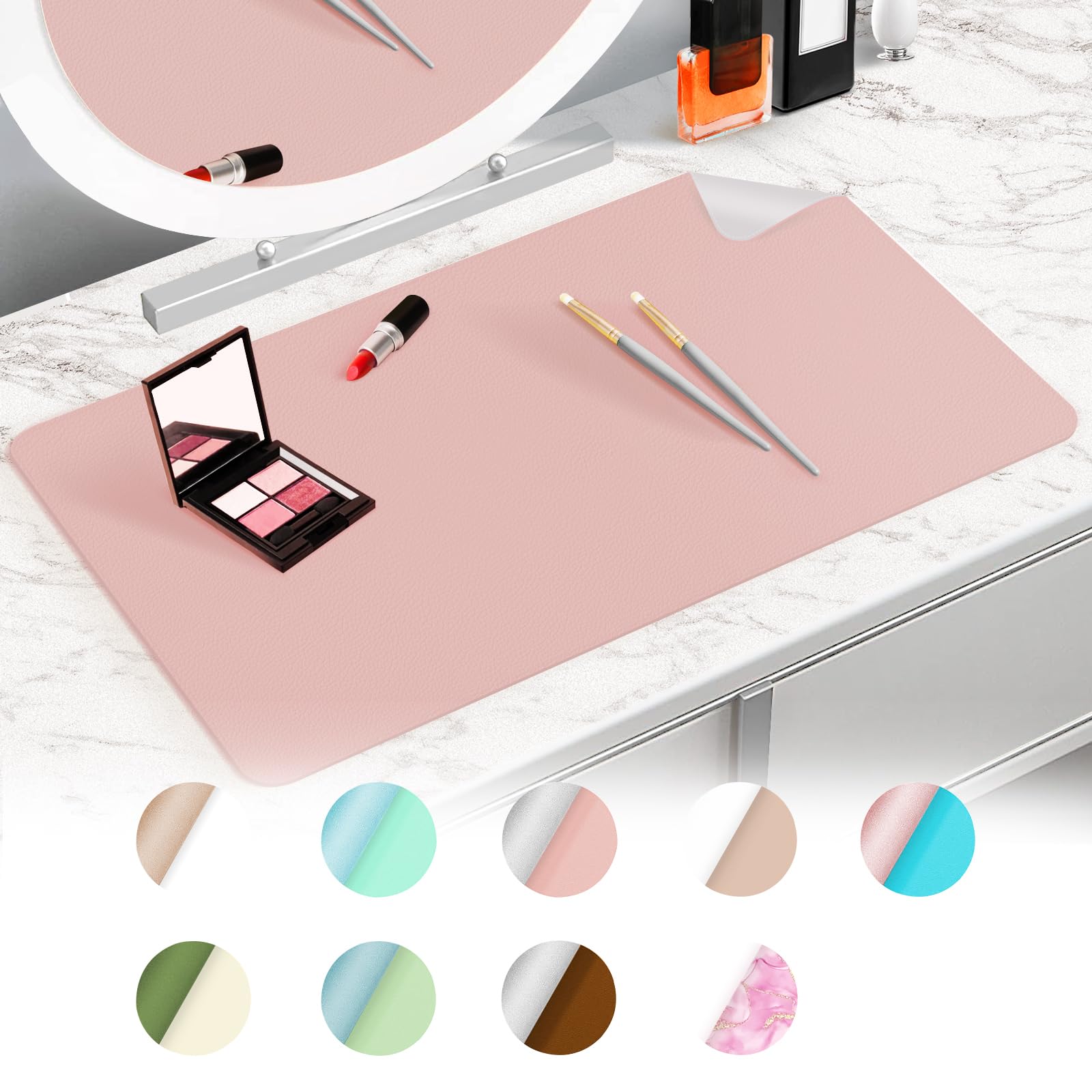 Amazon.com: TOHONFOO Makeup Mat for Vanity to Protect Vanity Desk Top ...
