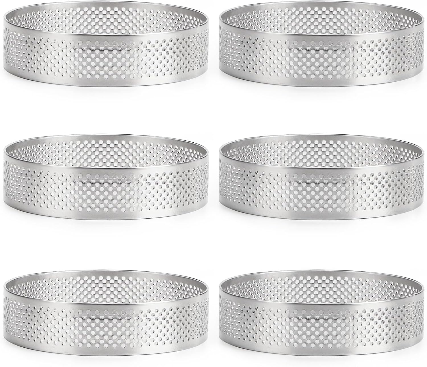 Amazon.com: FANGSUN Tart Ring, Perforated Tart Rings for Baking ...