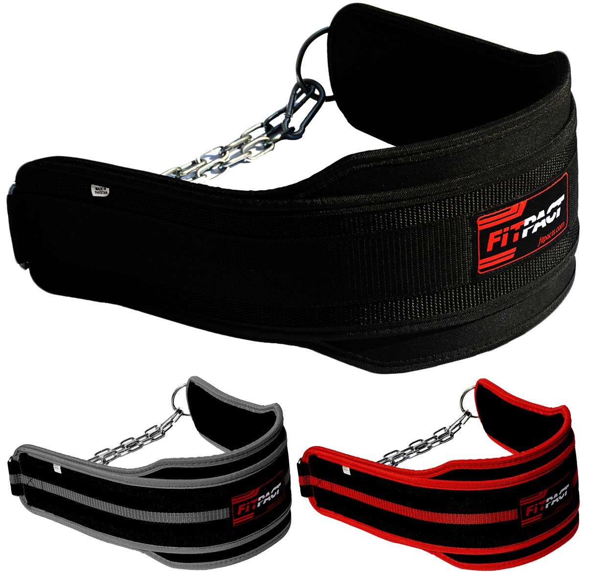 Buy FITPACT Dipping Belt with Adjustable 30" Stainless Steel Heavy Duty ...