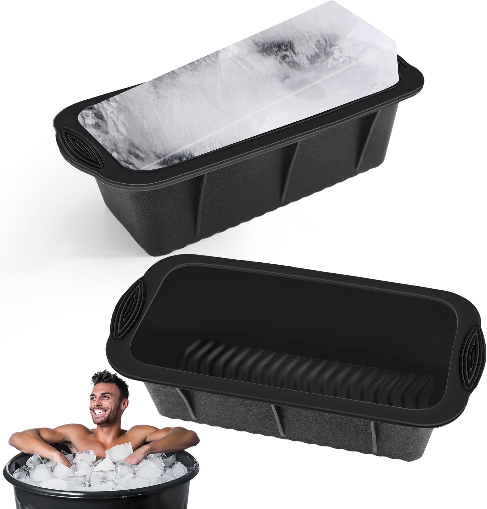 Amazon.com: AIERSA Extra Large Ice Block Mold,2Pcs Large Ice Molds for ...