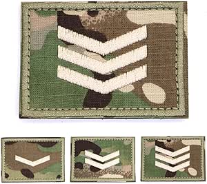 Camouflage Rank Patch Insignia Sergeant Lance Corporal Badge Chevrons ...