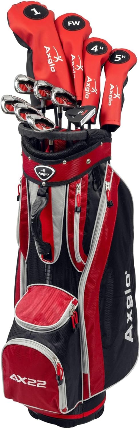 Amazon.com : Axglo Men's 16 Piece Complete Golf Club Set - Golf Package ...