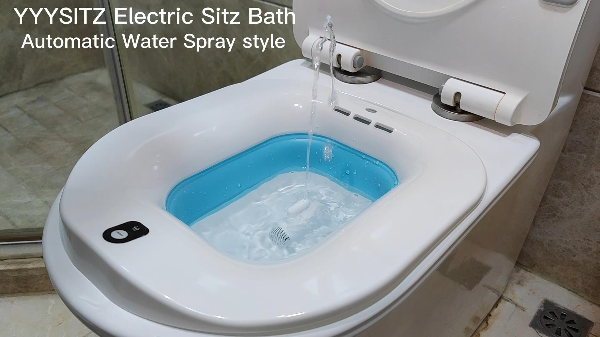 Watch Battery Powered Electric Sitz Bath for Toilet Seat, Blue on ...
