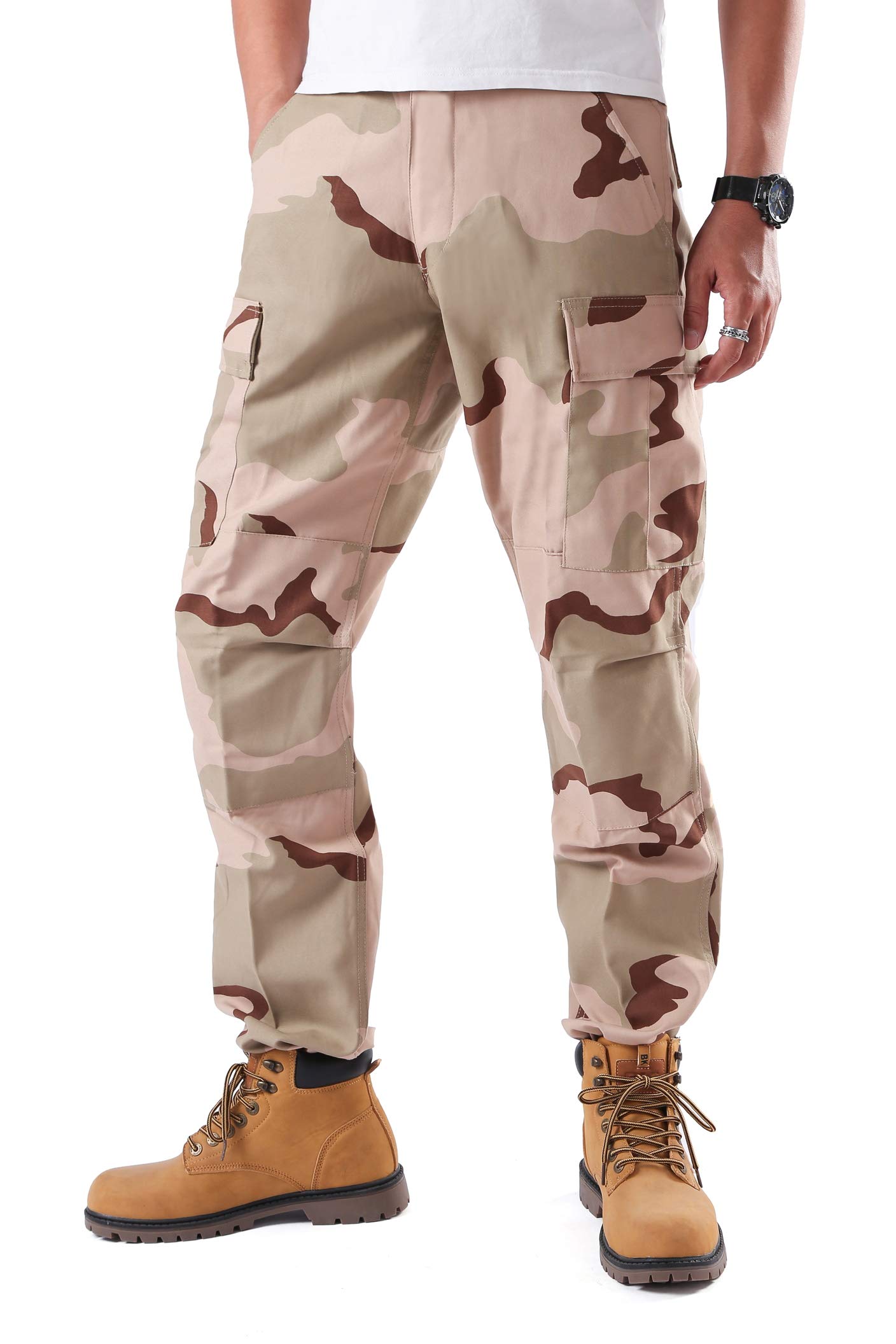Snapklik.com : BACKBONE Mens Casual Street Fashion Camo Cargo Pants ...