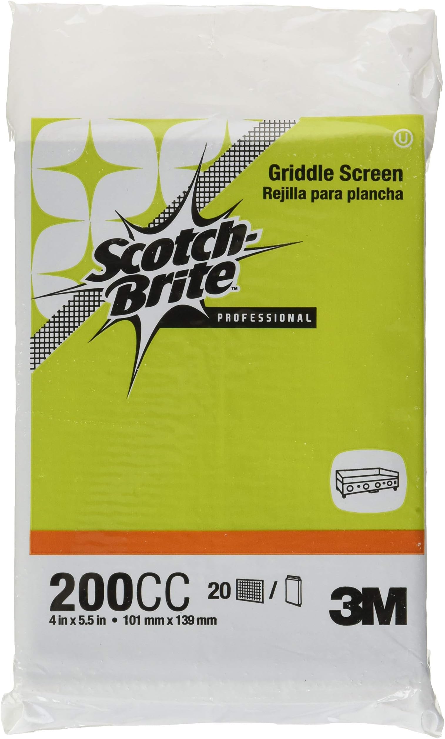 Amazon.com: 3M 200CC Scotch-Brite Griddle Screen - 20 / PK : Home & Kitchen