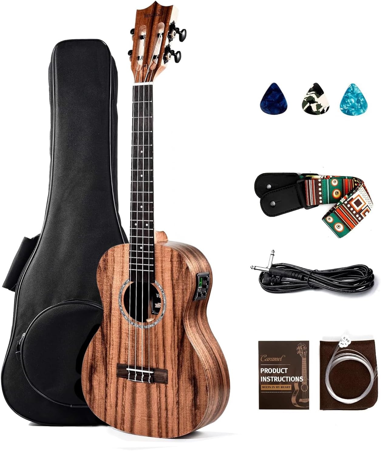 Amazon.com: Tenor Ukulele, 26 Inch Left hand Professional Musical ...