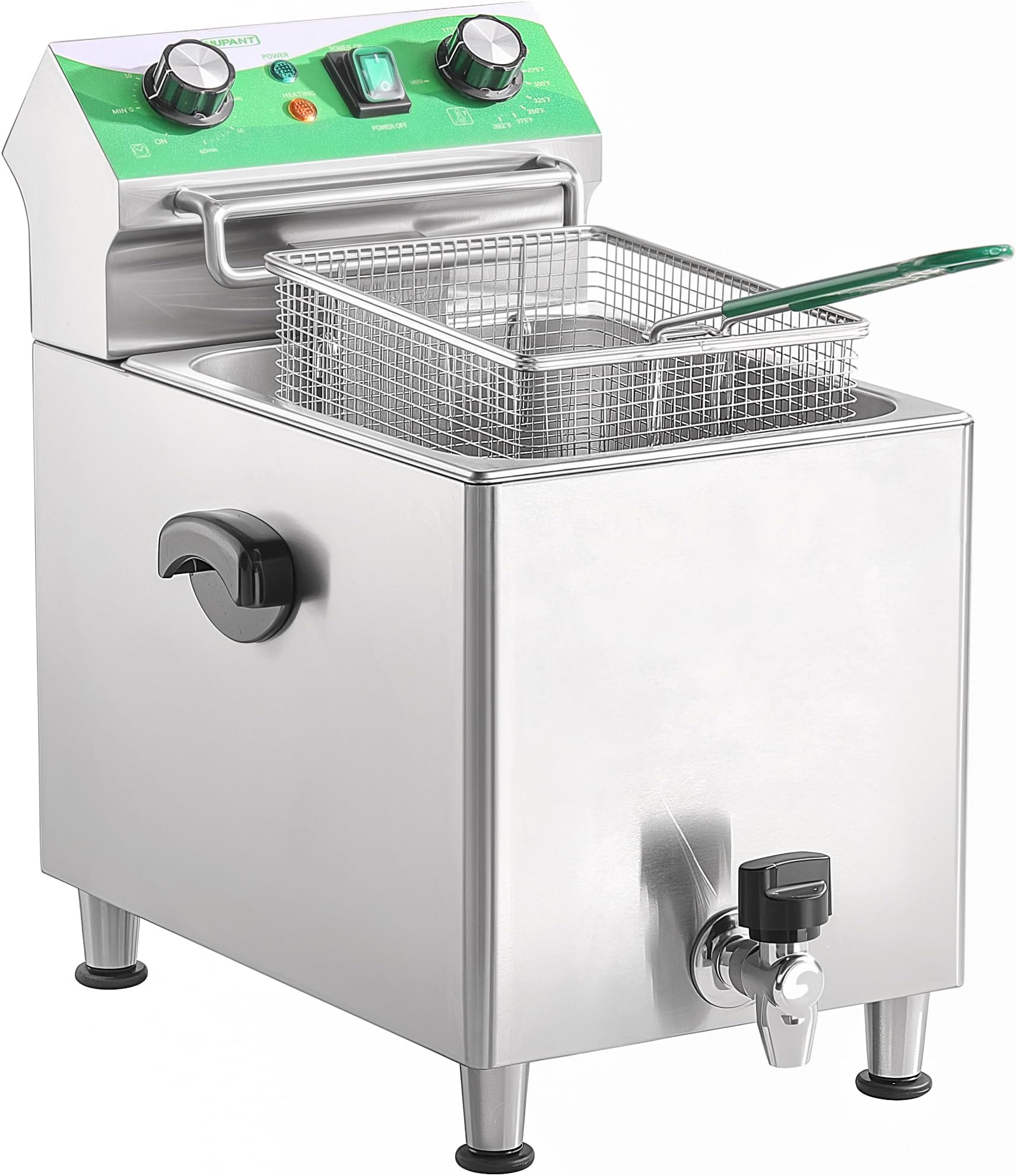 Amazon.com: INTBUYING 6L Commercial Deep Fryer Single Tank LPG Gas ...