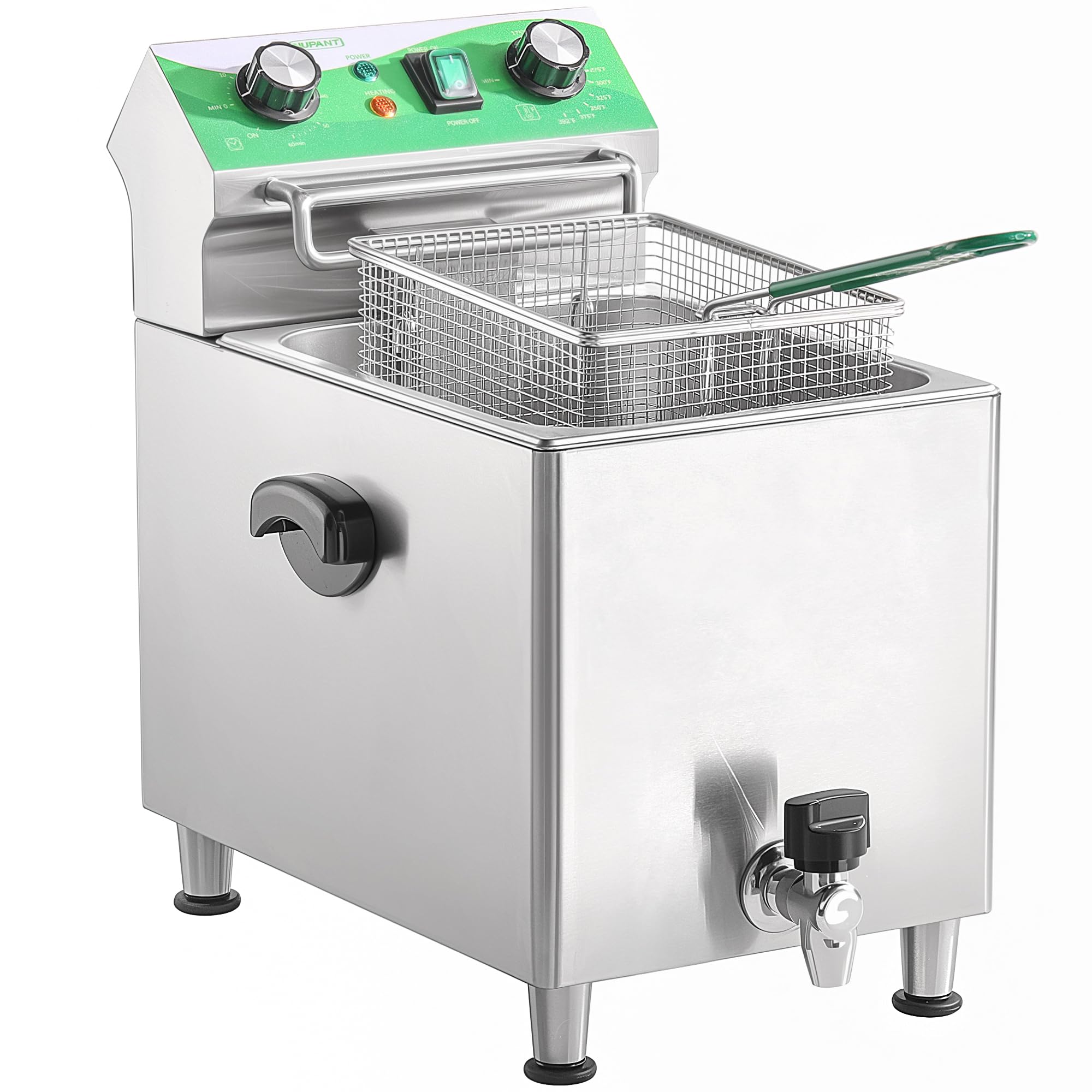 Amazon.com: NUPANT Deep Fryer with Basket and Lid Commercial Fryers ...