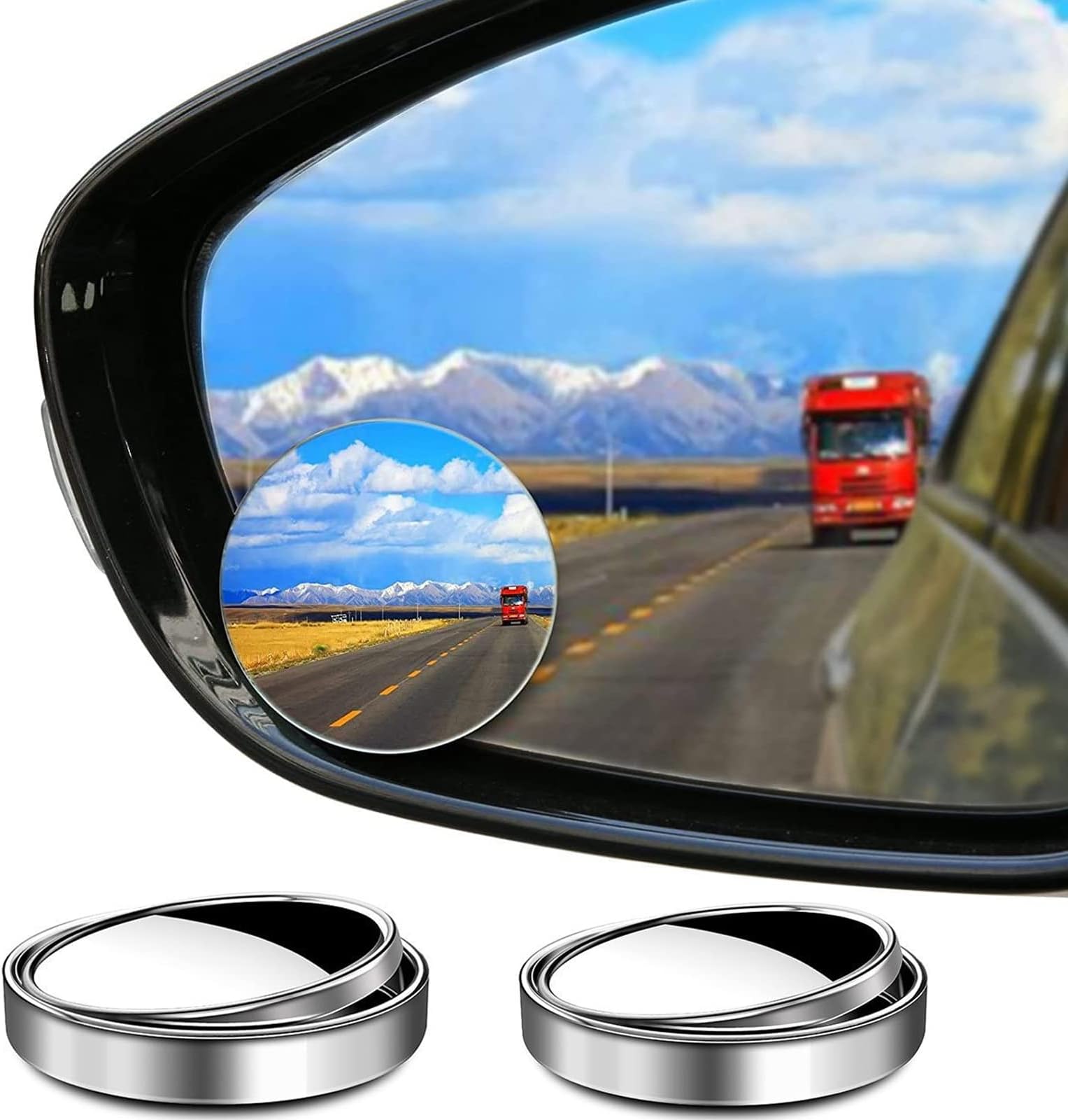 2Pcs Blind Spot Mirrors for Cars, Blind Spot Mirrors, 360°Rotatable Car ...