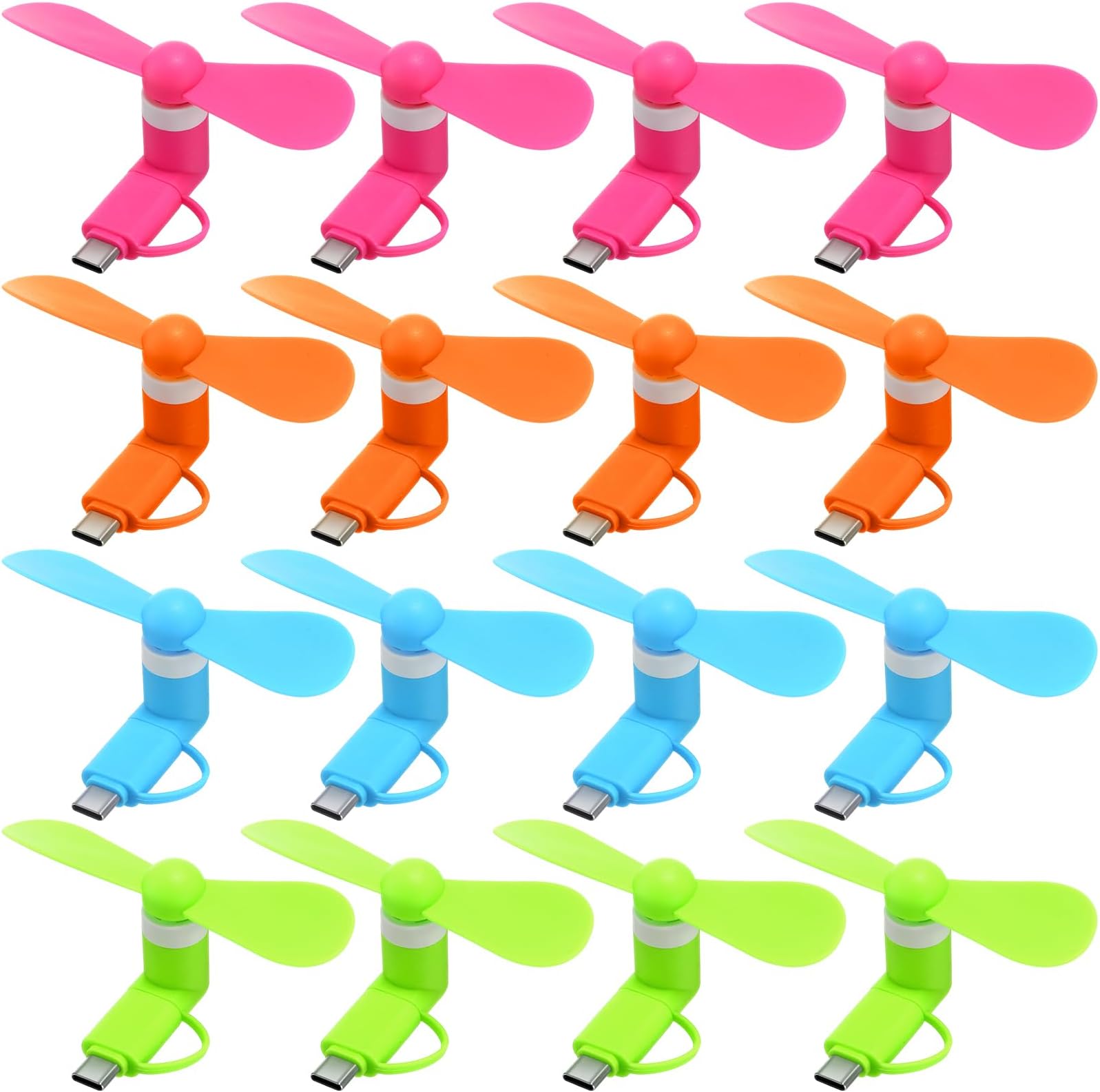 Amazon.com: SADAHALU Mini Cell Phone Fan 6 Packs 2-in-1 Mobile Phone ...