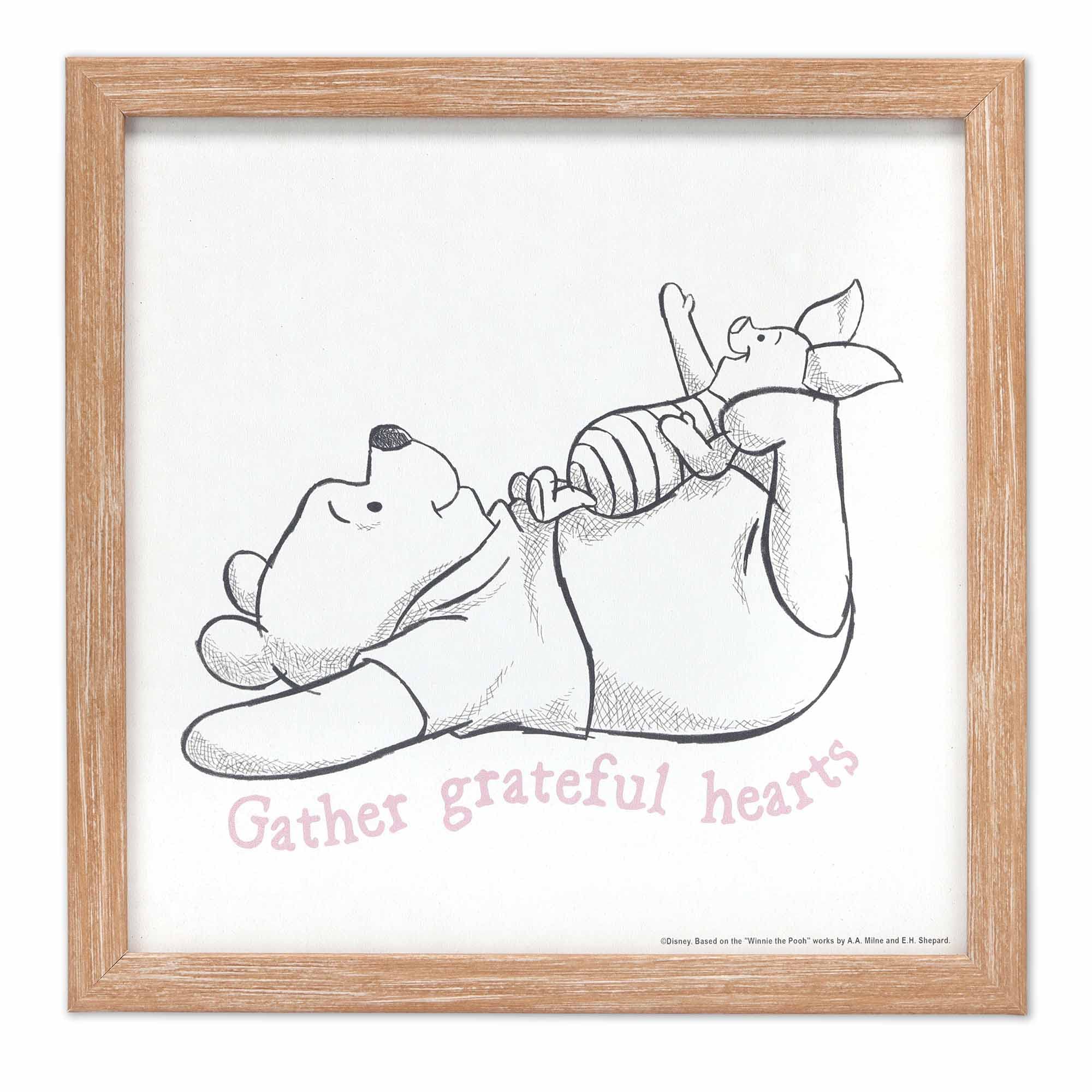 Snapklik.com : Disney Winnie The Pooh And Piglet Gather Grateful Hearts ...