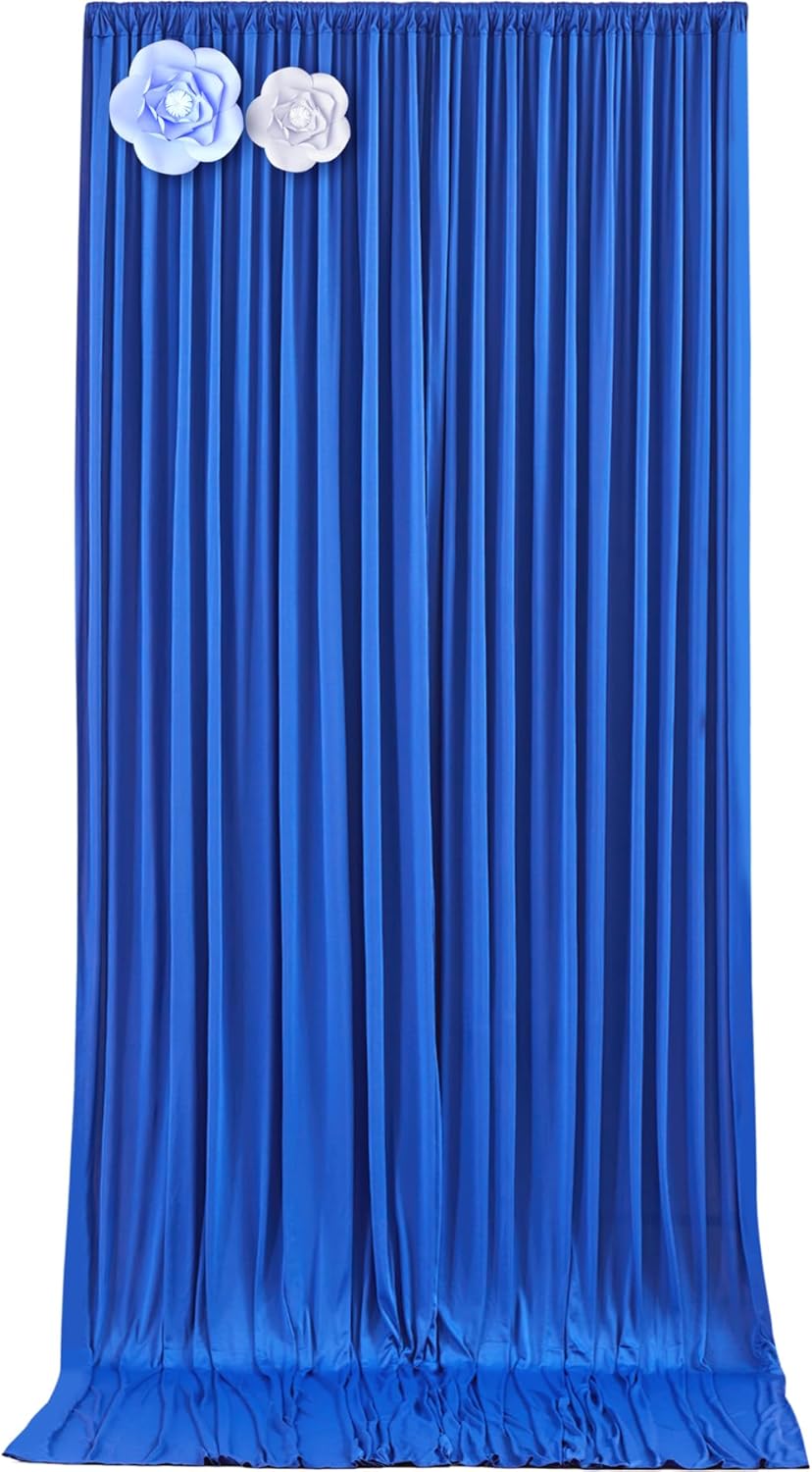 Amazon.com : 5ft x 12ft Royal Blue Backdrop Curtains for Wedding Party ...
