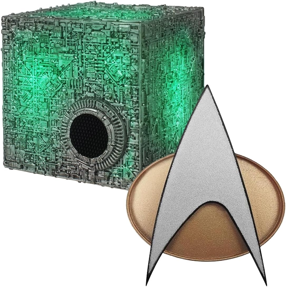 Amazon.com: FAMETEK Star Trek The Next Generation Chirping Communicator Badge, TNG ComBadge Non ...