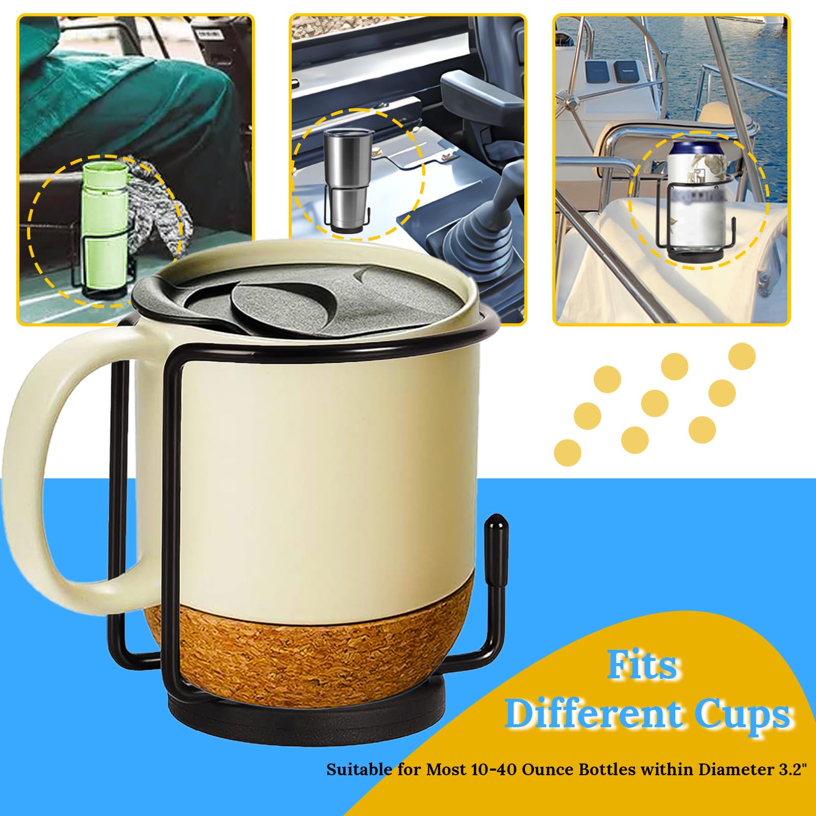 Snapklik.com : Magnetic Cup Holder, SUS 304 Stainless Steel Magnetic ...