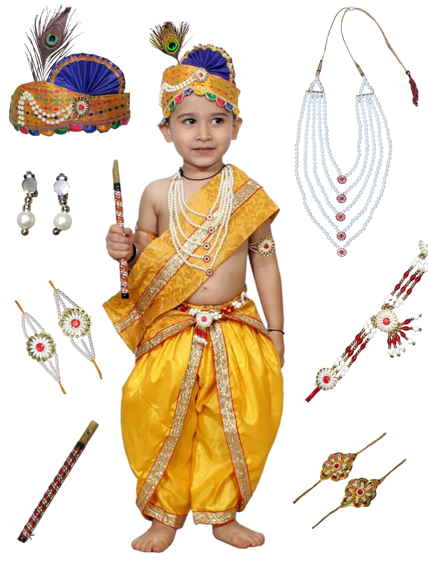Kaku Fancy Dresses Krishna Costume For Kids Krishna Dress Janmashtami | Desertcart South Africa