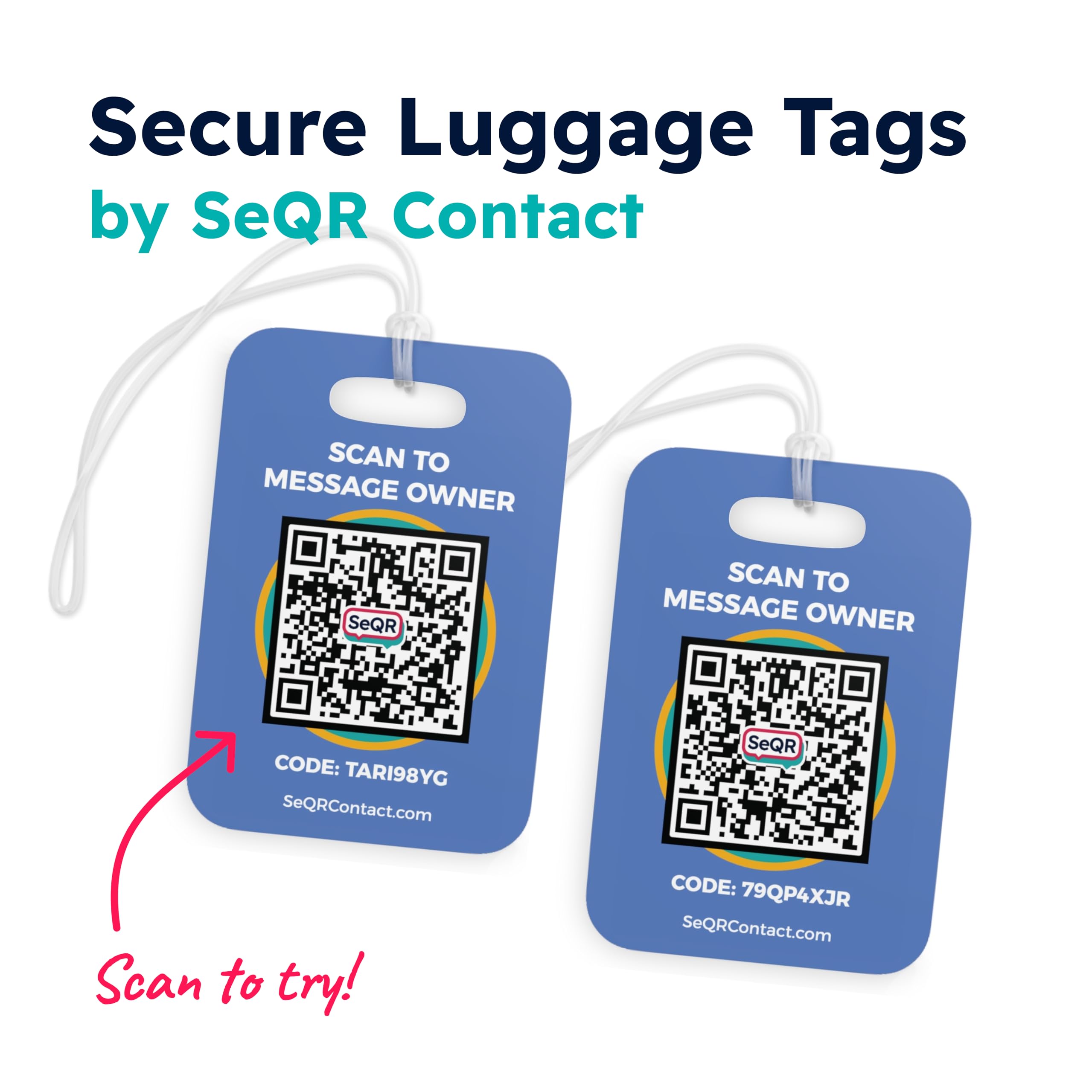 Amazon.com: Privacy Luggage Tags | Keep Personal info Private with ...