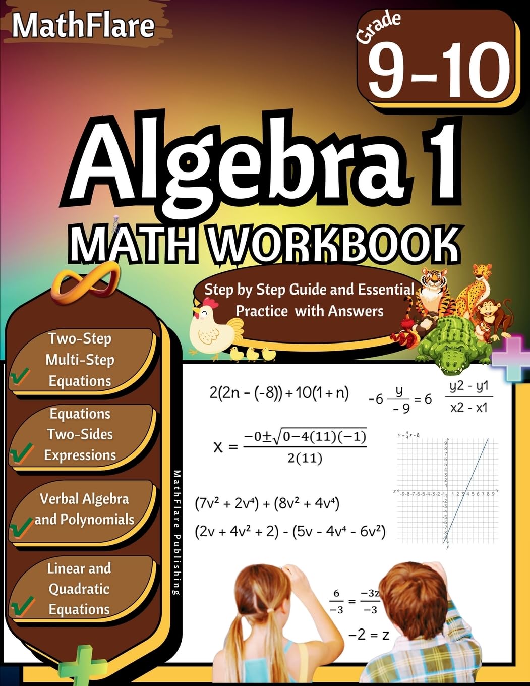 Amazon.com: Algebra 1 Workbook 9th and 10th Grade: Grade 9-10 Algebra 1 ...