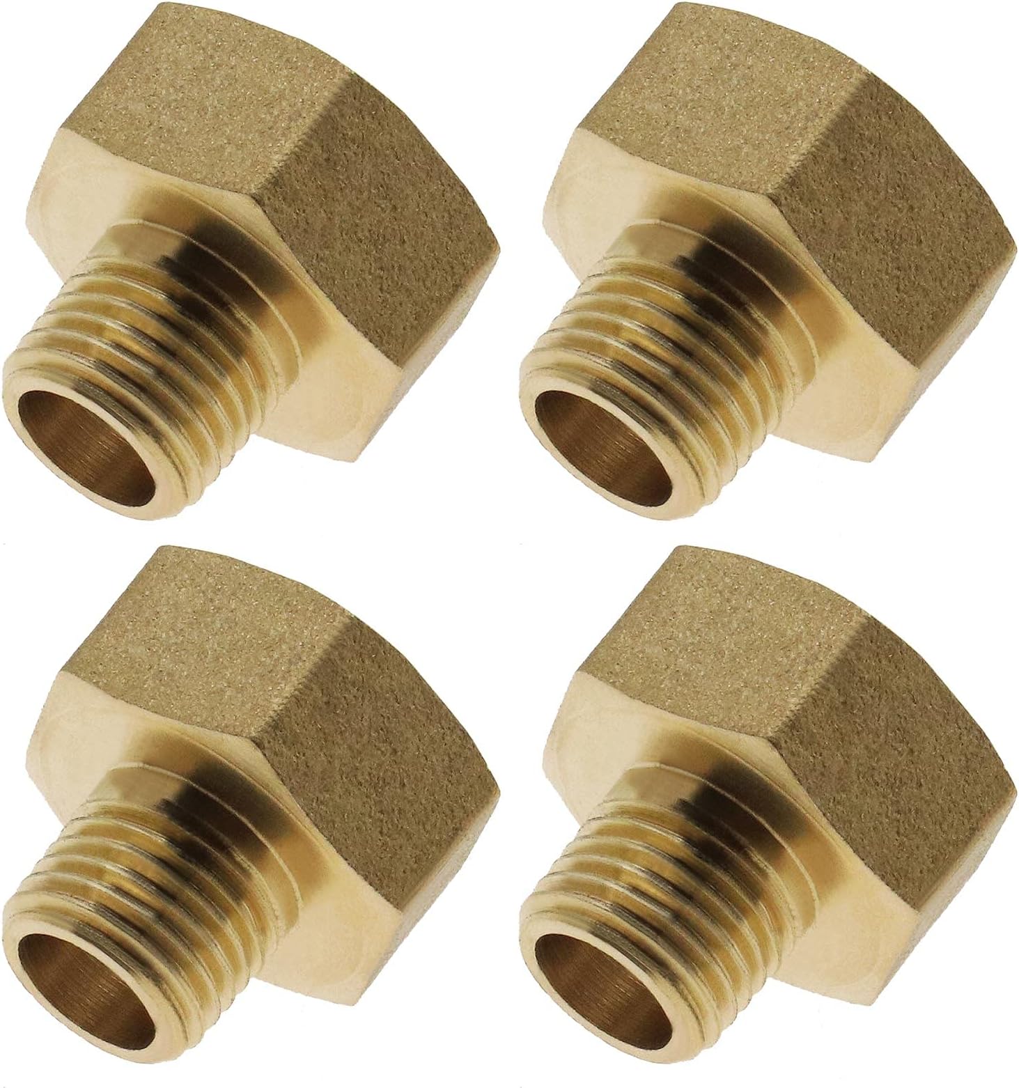 Bwintech 2 Pcs 1/4" Male to 1/2" Female BSP Thread Stainless Steel 304 ...