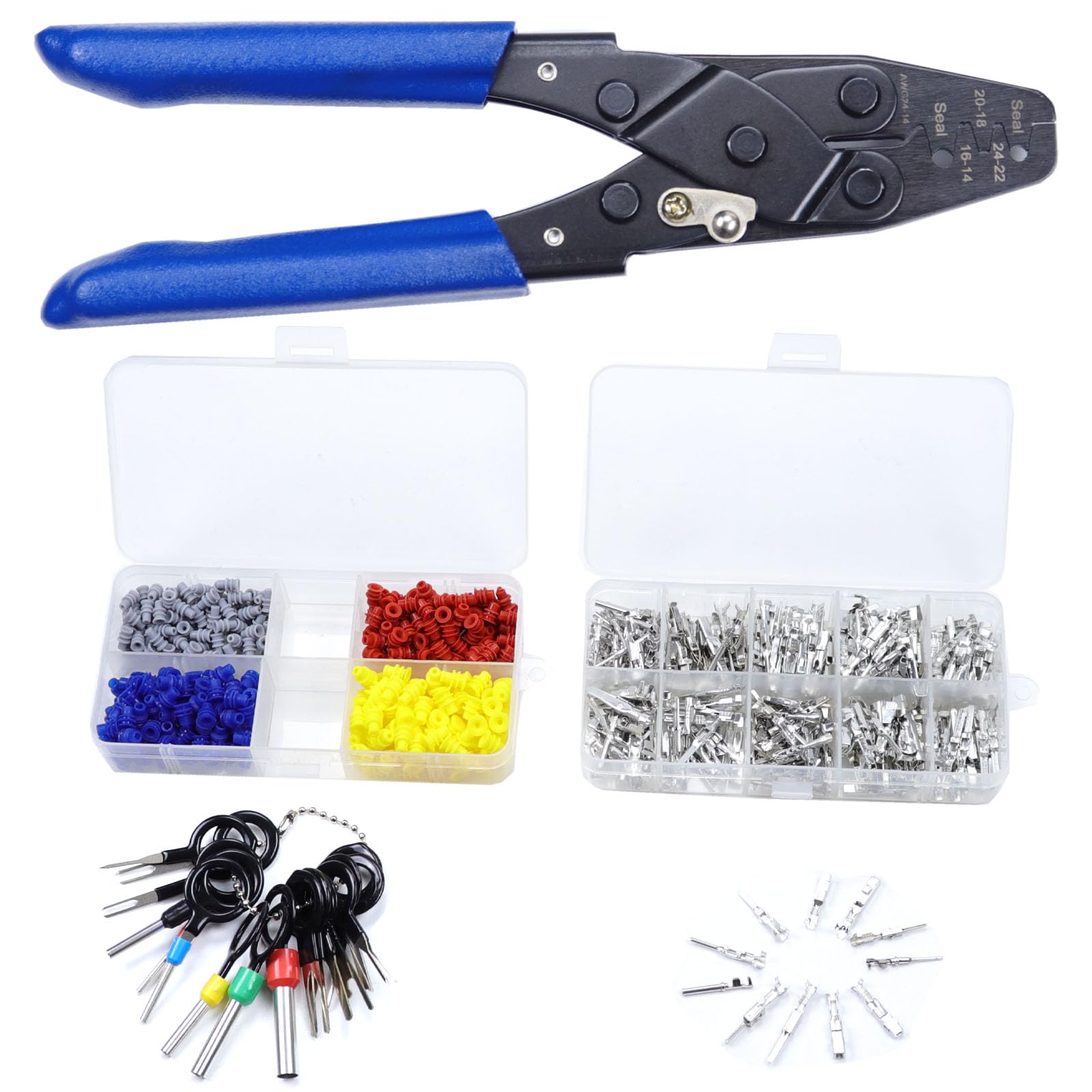 Amazon.com: Connector Pins Kit Crimped Terminal Automotive Car ...