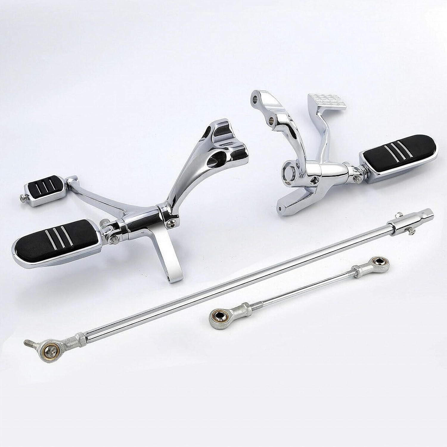 Amazon.com: MPW Chrome Forward Controls Linkage Set For Harley ...