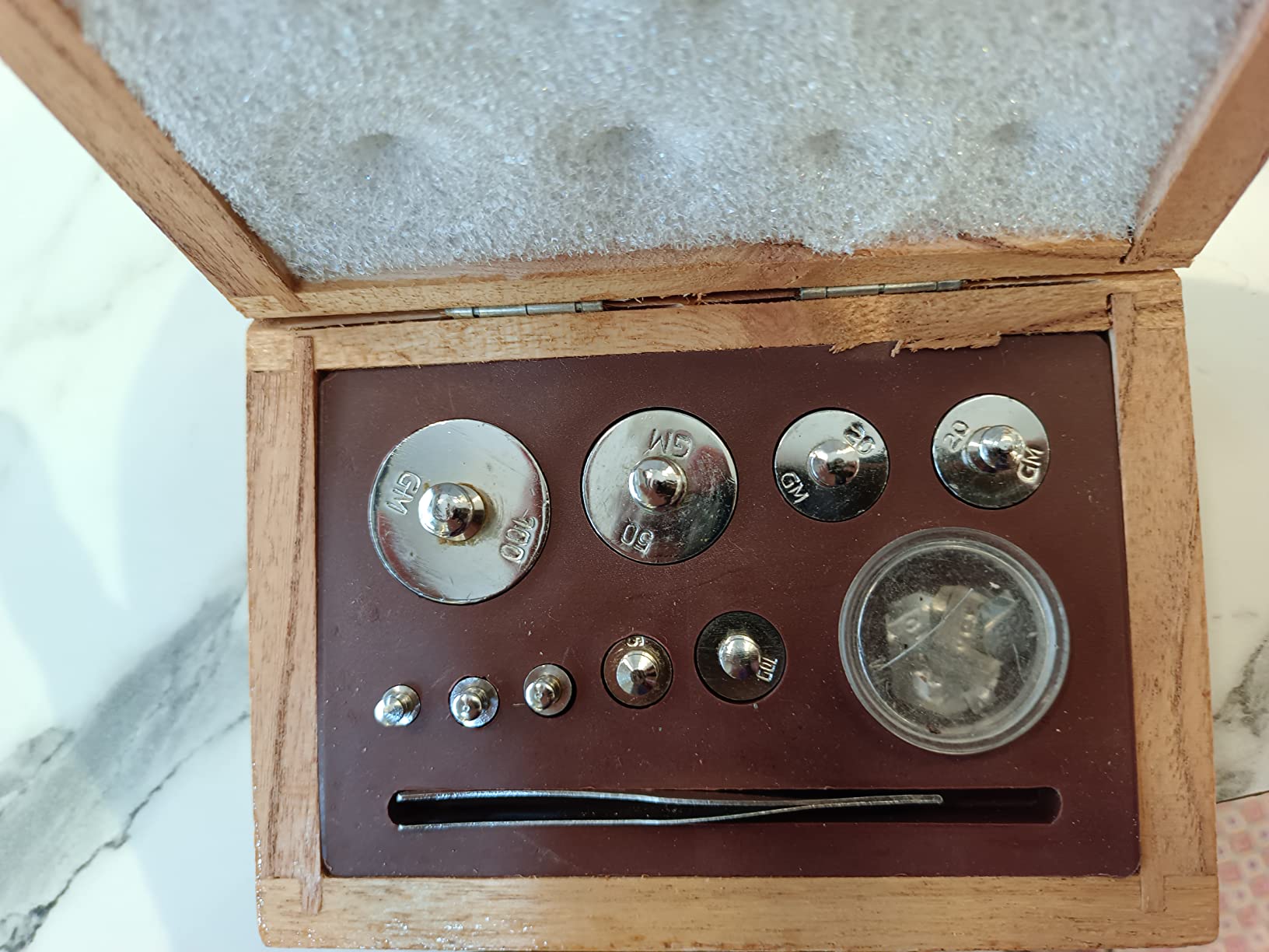 Analytical Weight Box (1mg to 100g) – Brass Chrome Plated Precision ...