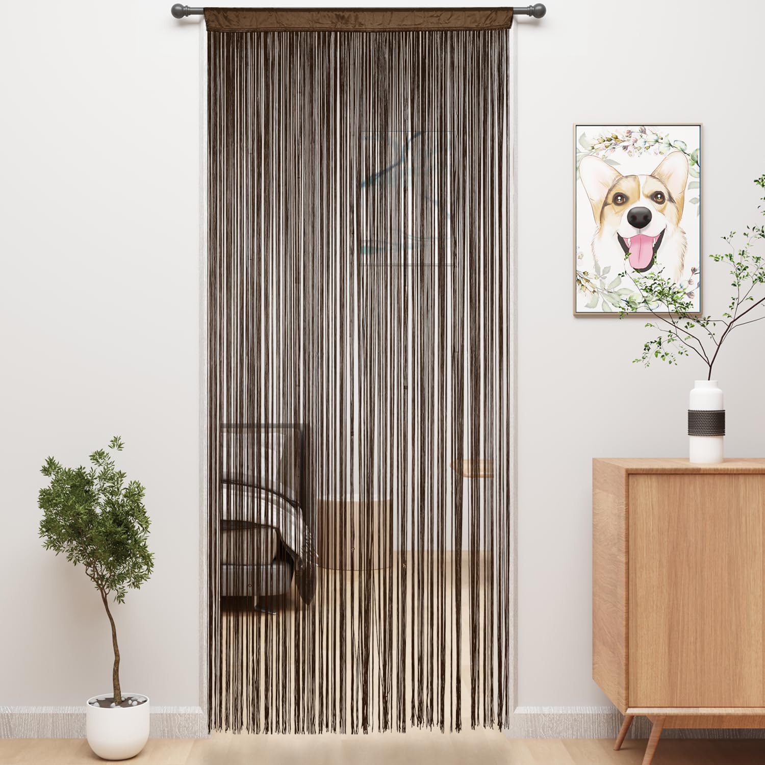 Amazon.com: YIIBAII Door String Curtains Fringe Door Curtains for ...