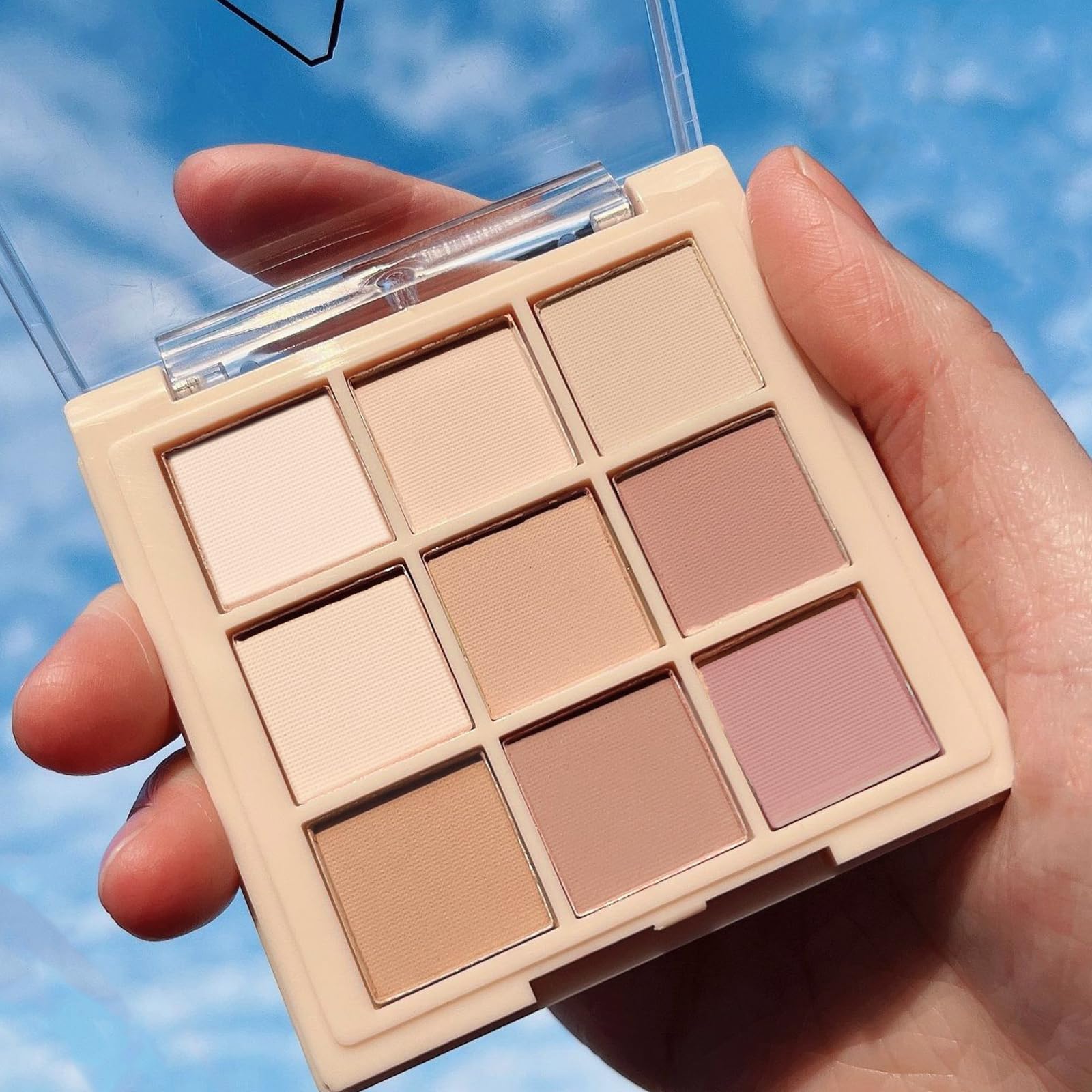 Pink Eyeshadow Palette, Nude Matte Eye Shadow Pallets for Women Brown ...