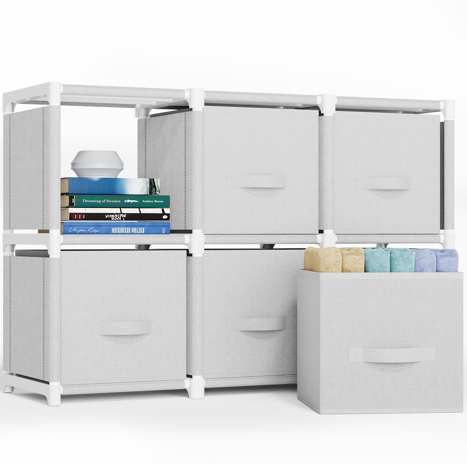 Snapklik.com : Mavivegue 6 Cube Storage Organizer, Closet Organizers ...