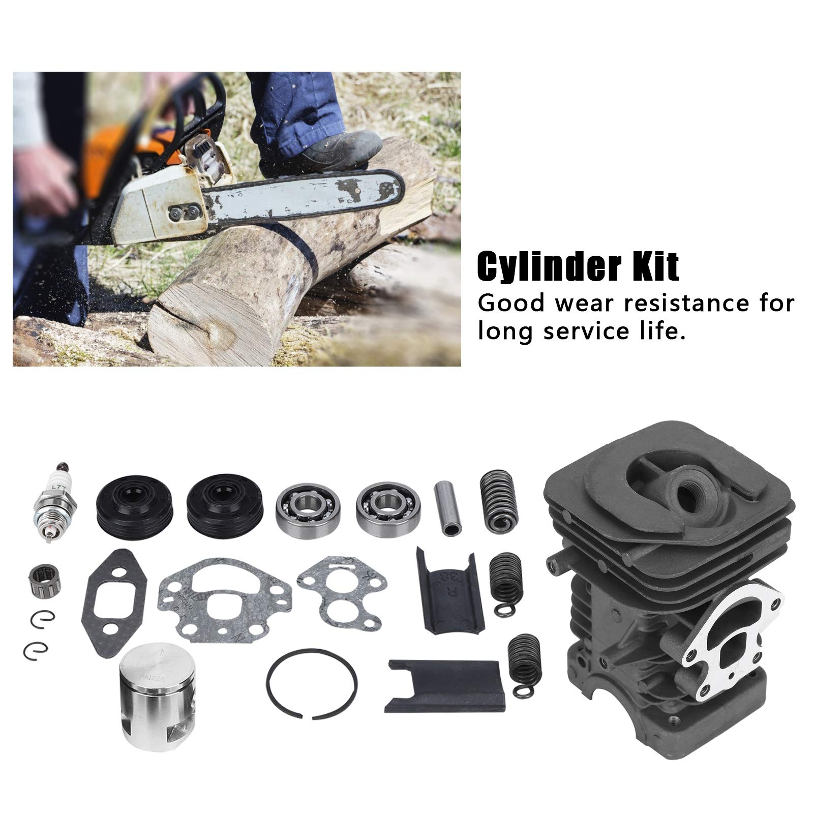Chainsaw Replacement Parts Cylinder Piston Kit For Husqvarna 235 236 ...