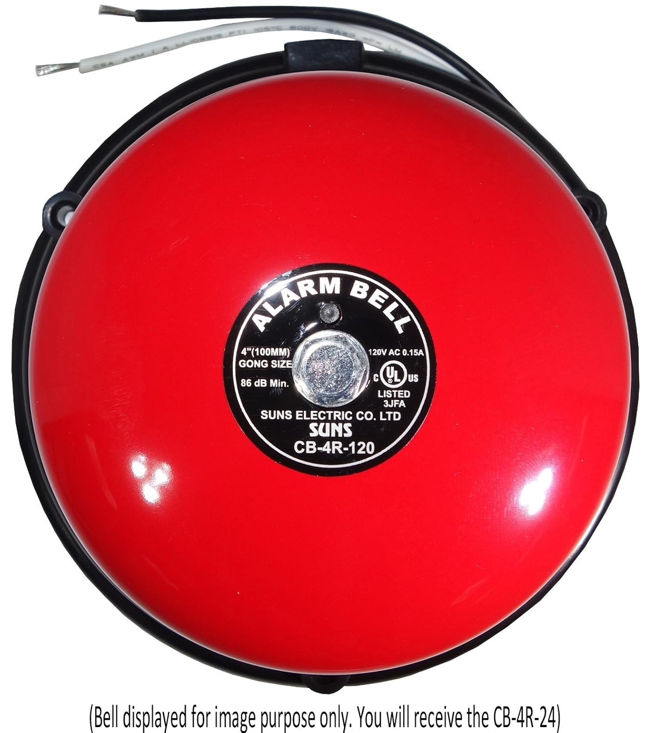 SUNS International CB-4R-24 Red Alarm Bell 4in 24VDC: Household Alarms ...