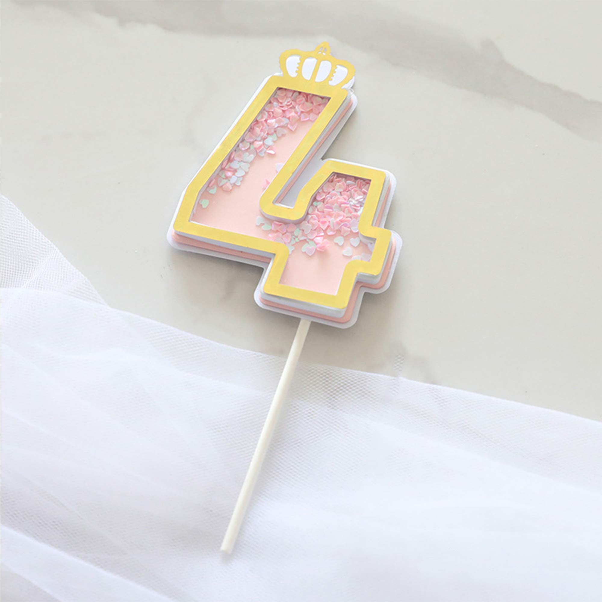 Snapklik.com : 4th Cake Topper Kids Birthday Party 4th Wedding ...