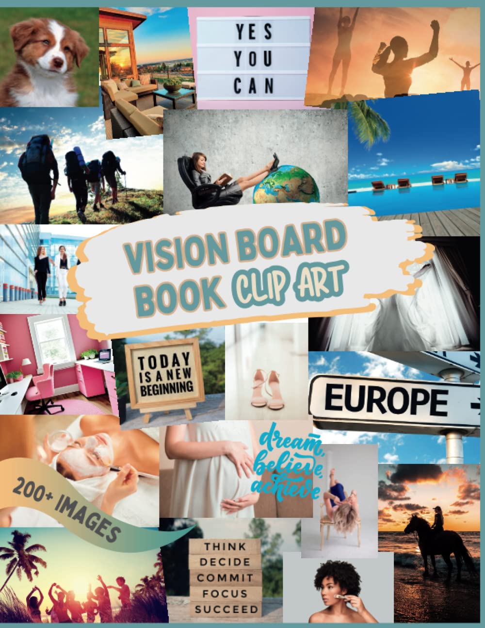 Vision Board Book Clip Art: Pictures, Quotes to Inspire and Visualize ...