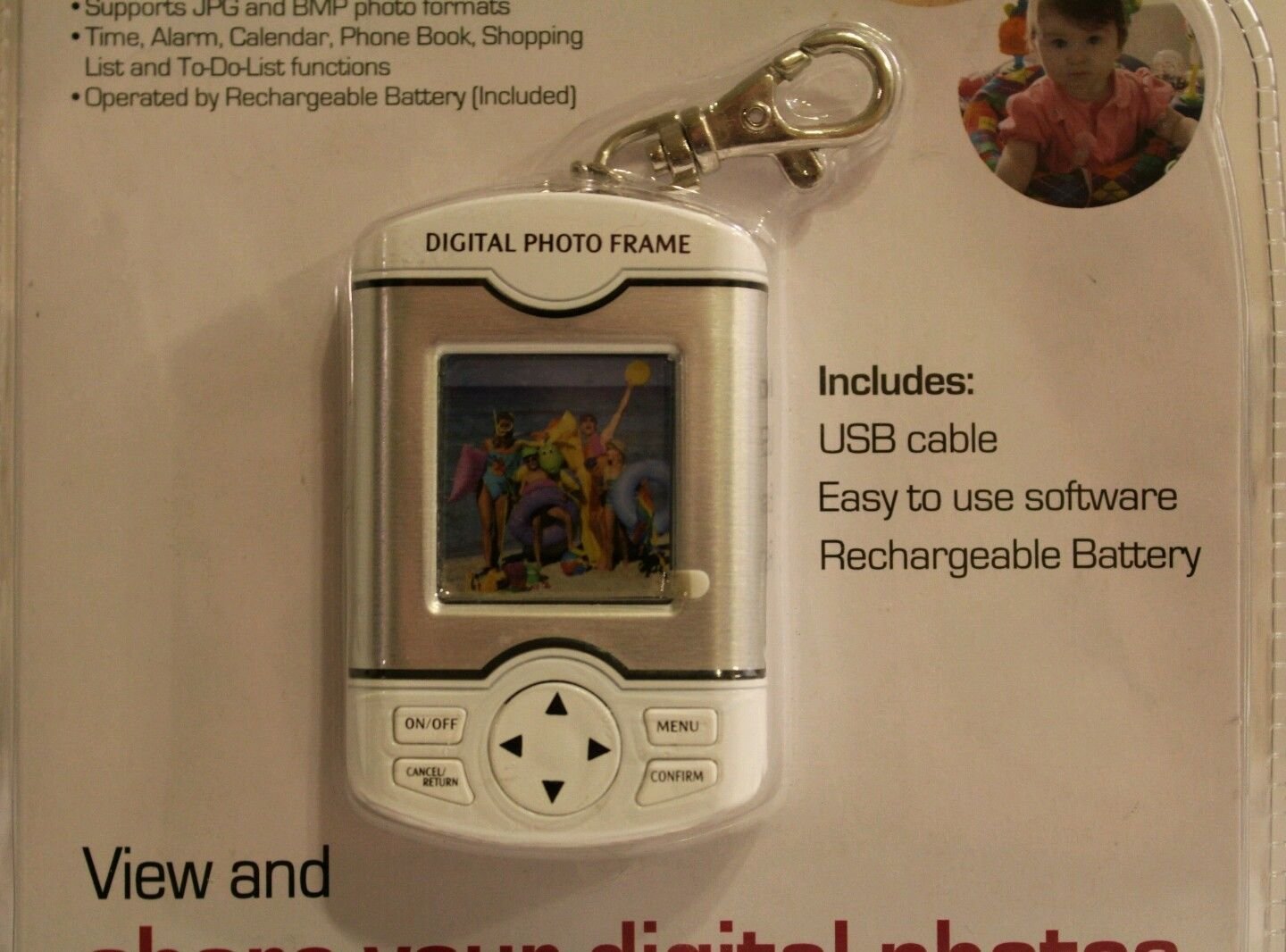 Digital Photo Frame Keychain