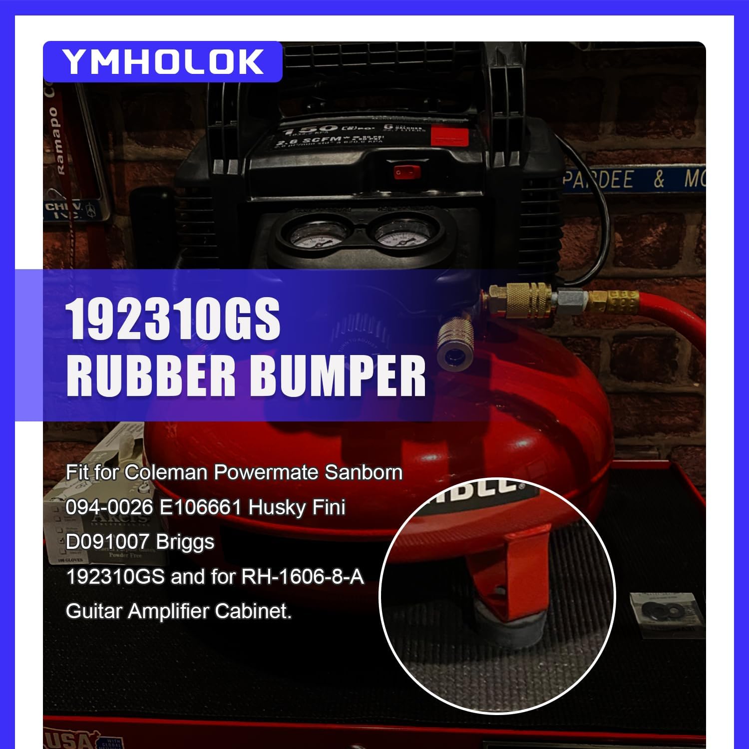 4PCS 192310GS Air Compressor Rubber Feet Foot Mount Compatible for ...