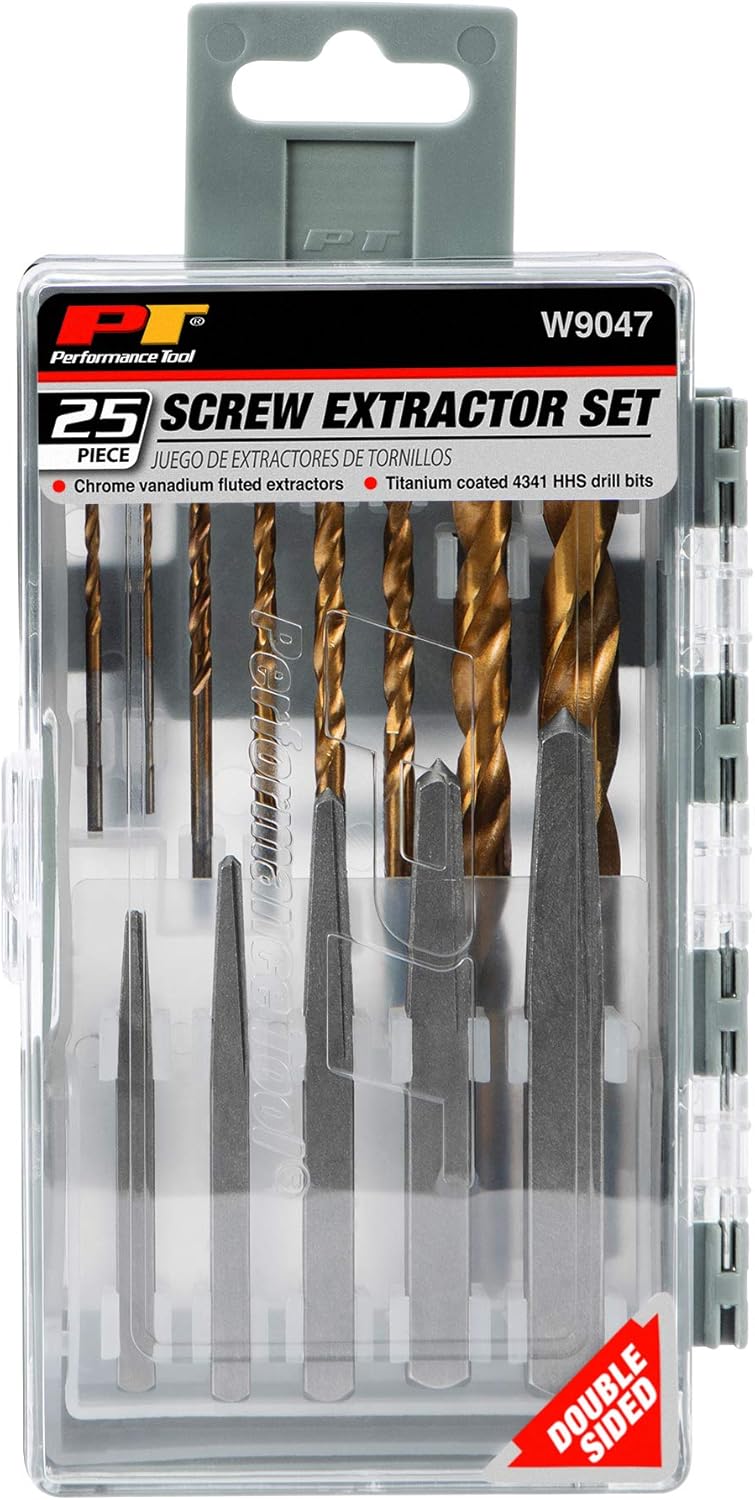 Amazon.com: Performance Tool W9047 25pc Screw Extractor Kit with Power ...