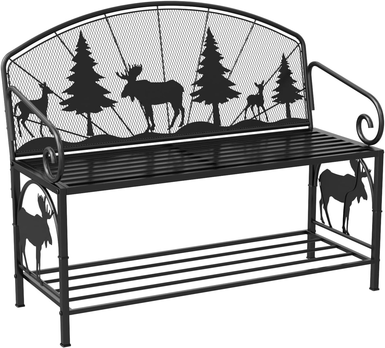 Amazon.com: Evergreen Garden Tree of Life Cast Iron Garden Bench ...