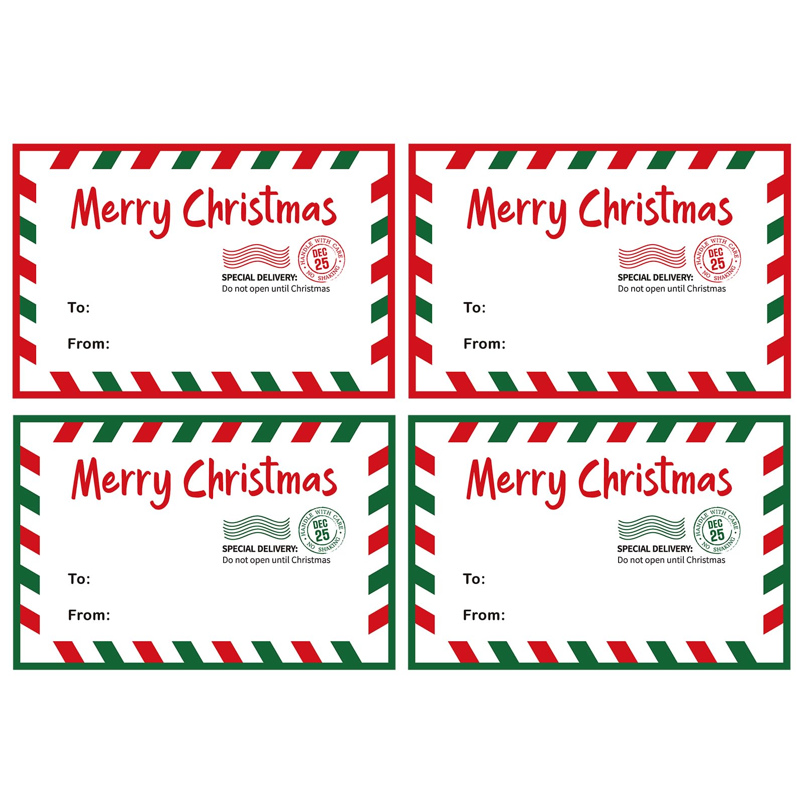 Amazon.com: Anwyll Christmas Gift Tags Stickers,120Pcs 2.8x2'' Merry ...
