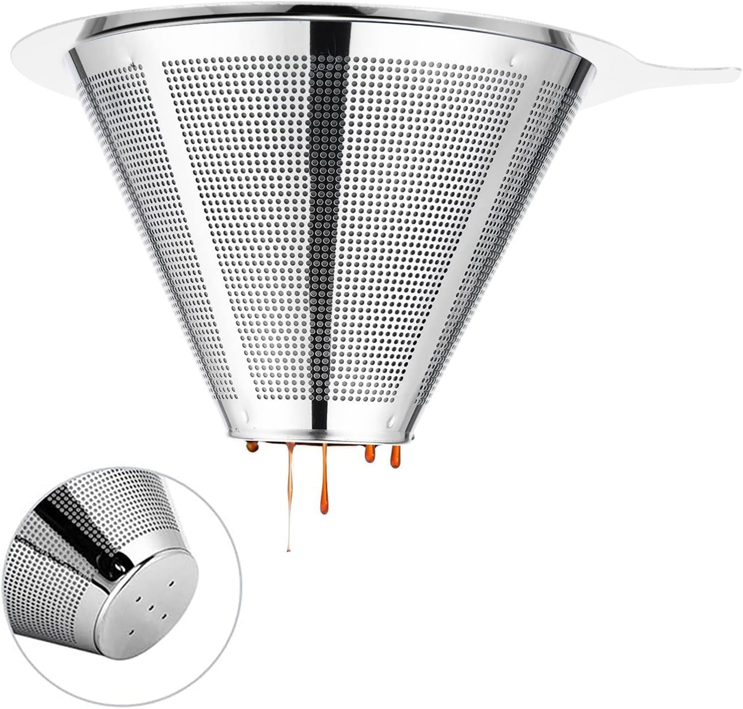 Amazon.com: PREONA Pour Over Coffee Dripper,Reusable Coffee Filter,Slow ...