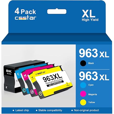 CSSTAR 963XL Remanufactured Ink Cartridges Replacement for HP 963 HP ...