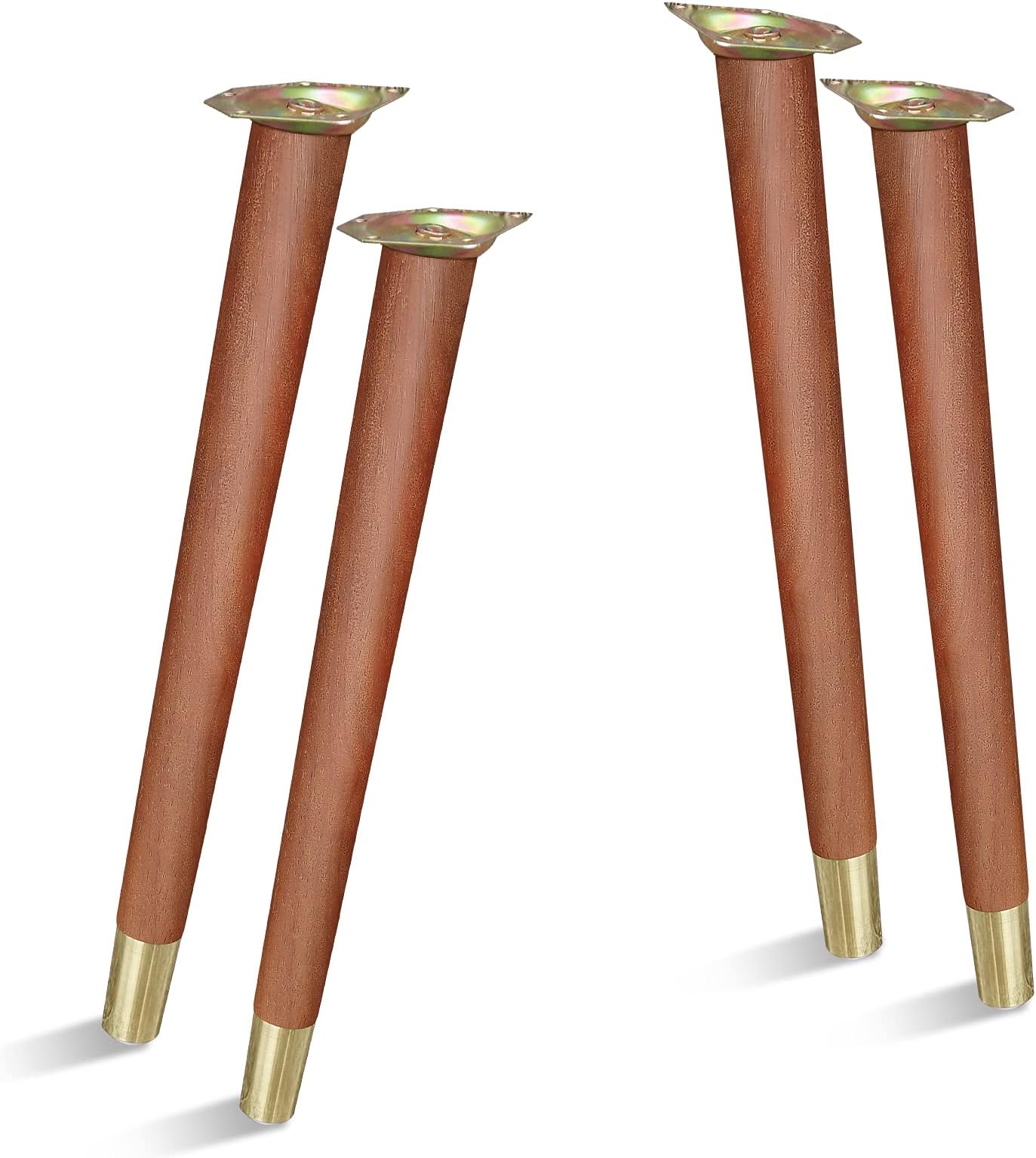 Amazon.com: AKB Hardware 4 pcs Set Straight Wood Furniture Legs, Sofa ...