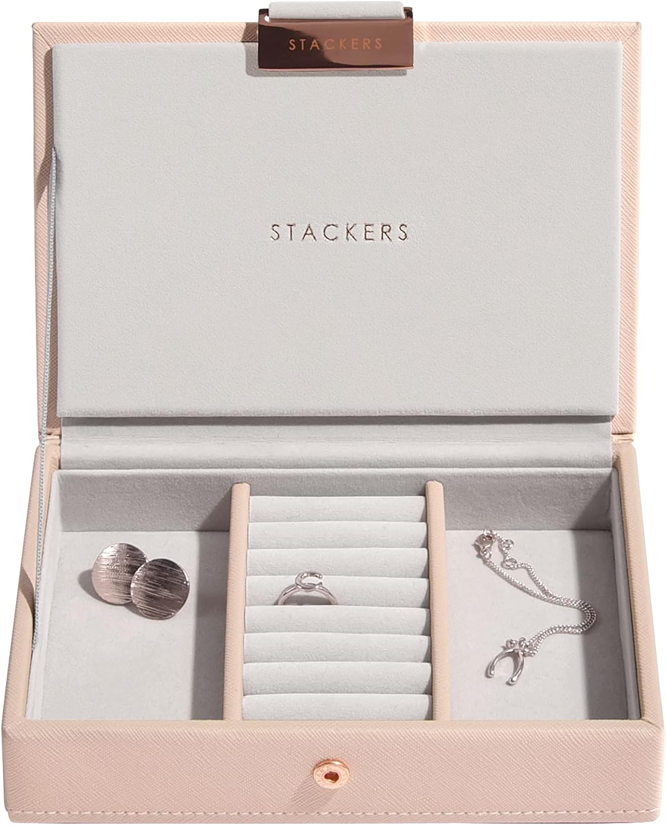 Stackers Blush Pink Mini Jewellery Box - Set of 2 : Amazon.co.uk: Fashion
