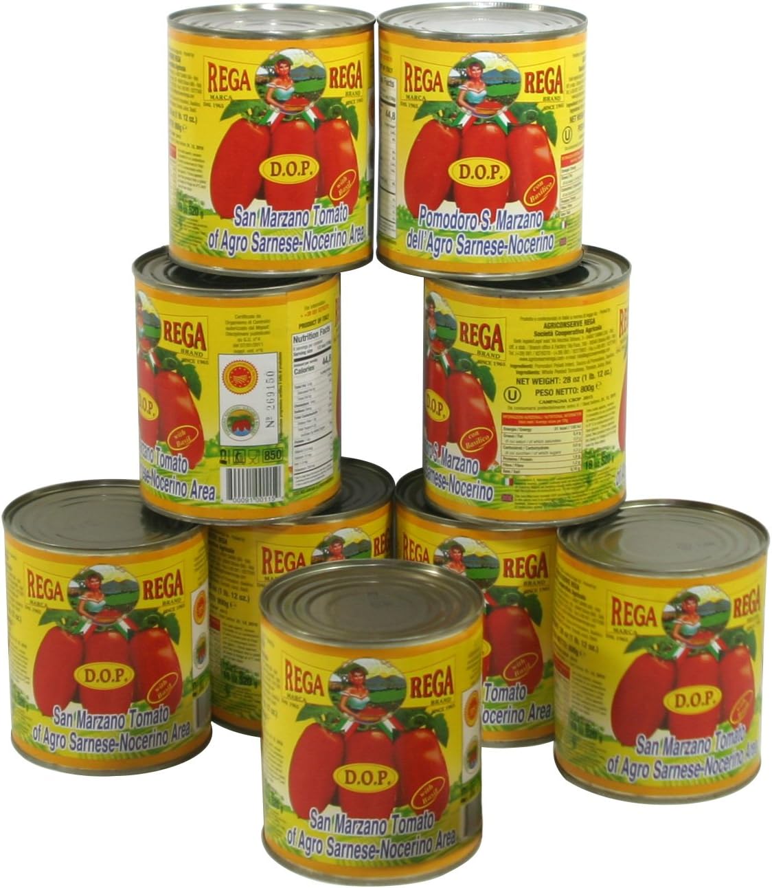 Amazon.com : San Marzano DOP Authentic Whole Peeled Plum Tomatoes - 28 ...