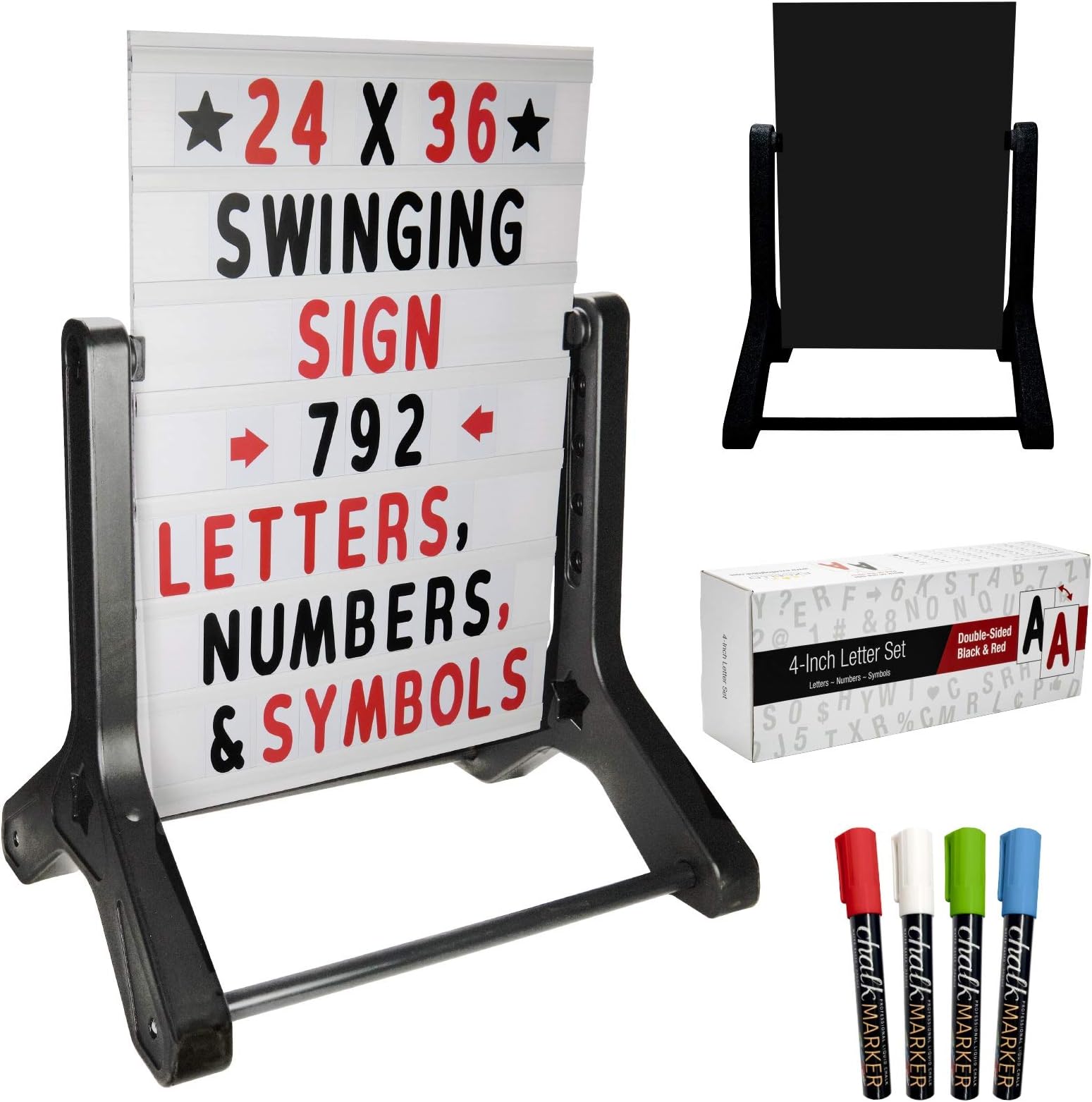Amazon.com : Changeable Letter Board Large 48"x 32" Outdoor Sign with ...